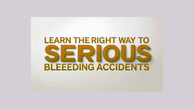 Learn the Right Way to Respond to Serious Bleeding Accidents - NetVol
