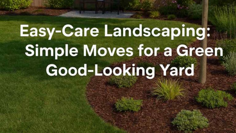 Easy-Care Landscaping: Simple Moves for a Green, Good-Looking Yard - NetVol